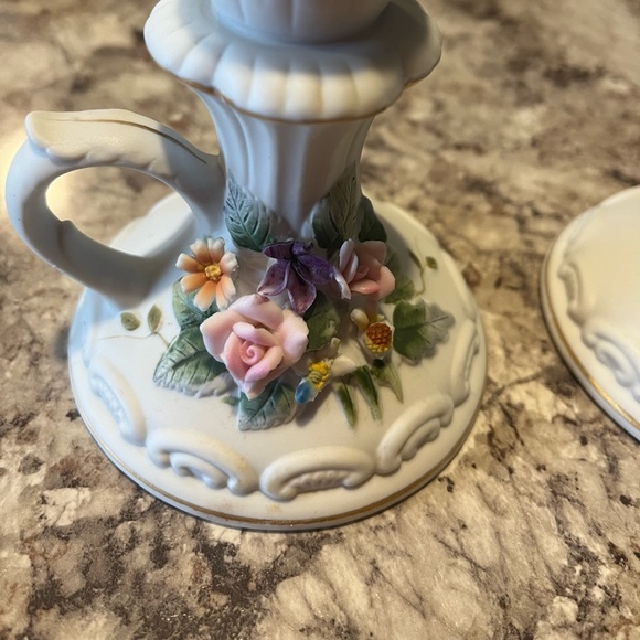 Lefton | Accents | Vintage Lefton China Candlesticks With Raised ...